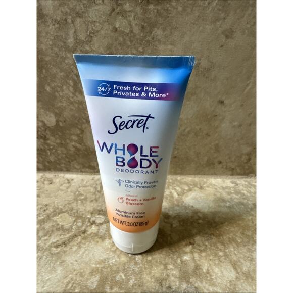 Secret | Bath & Body | Secret Whole Body Deodorant Cream Peach Vanilla ...